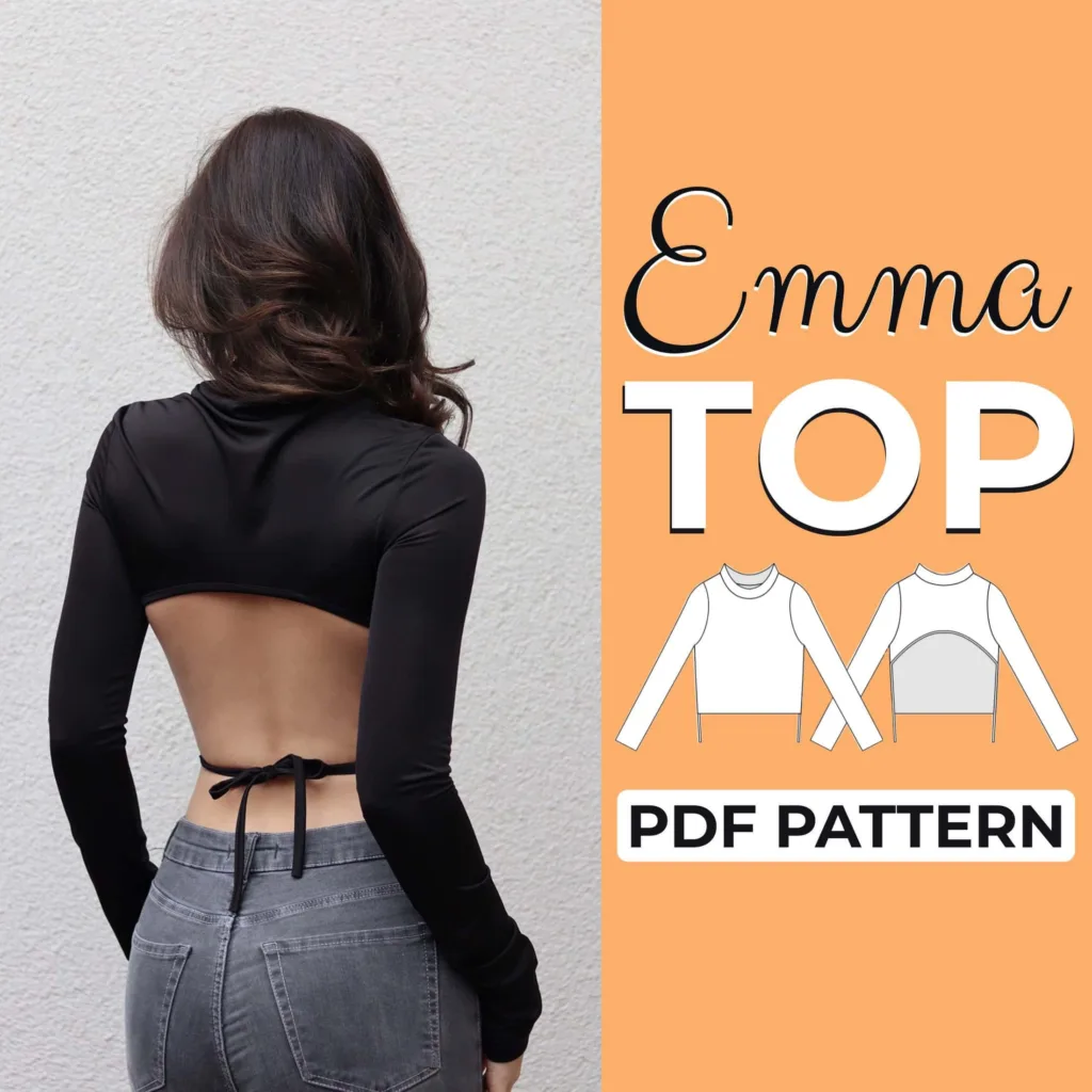 Long Sleeve Crop Top Pattern | Pattern Couture