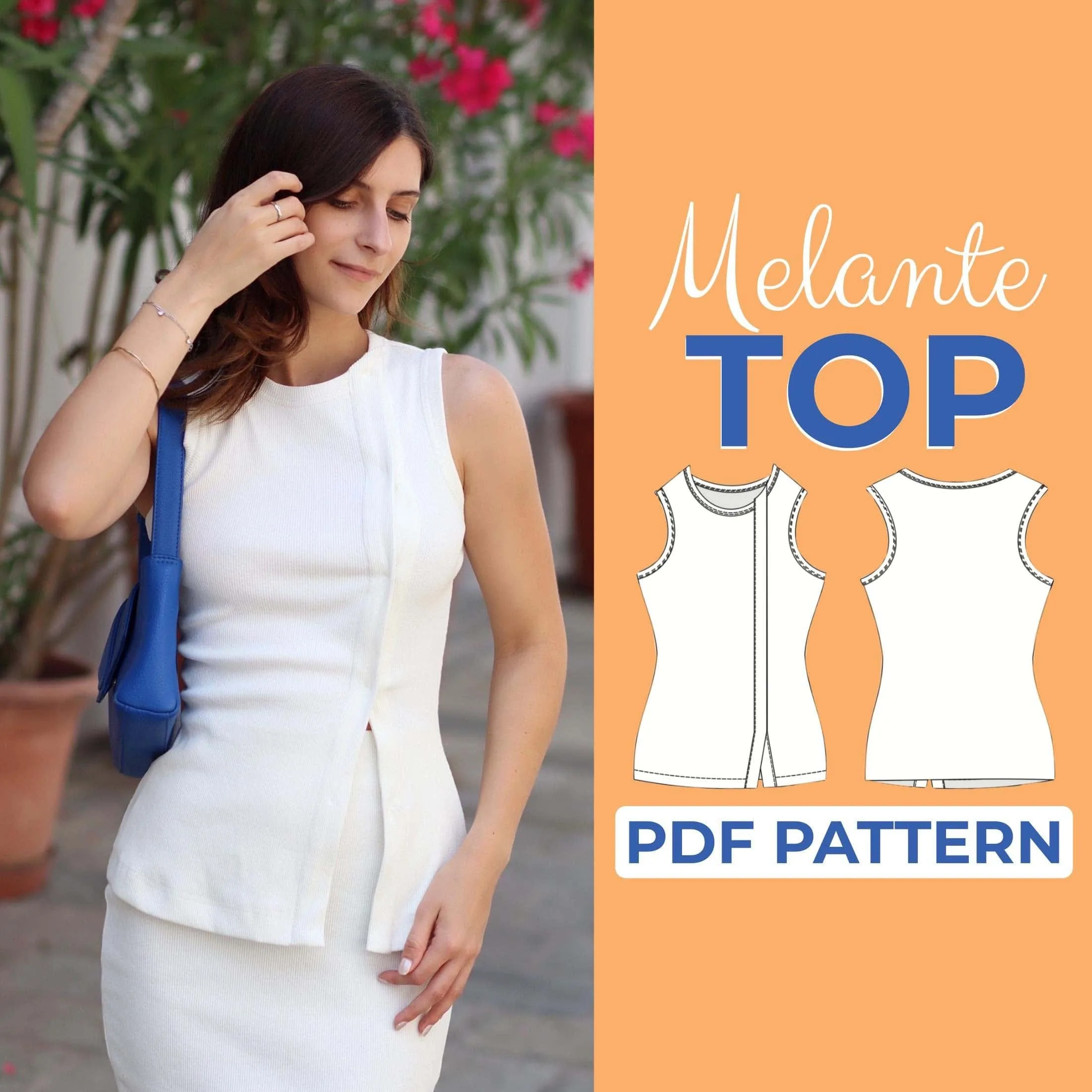 Sleeveless Top Sewing Pattern | Pattern Couture