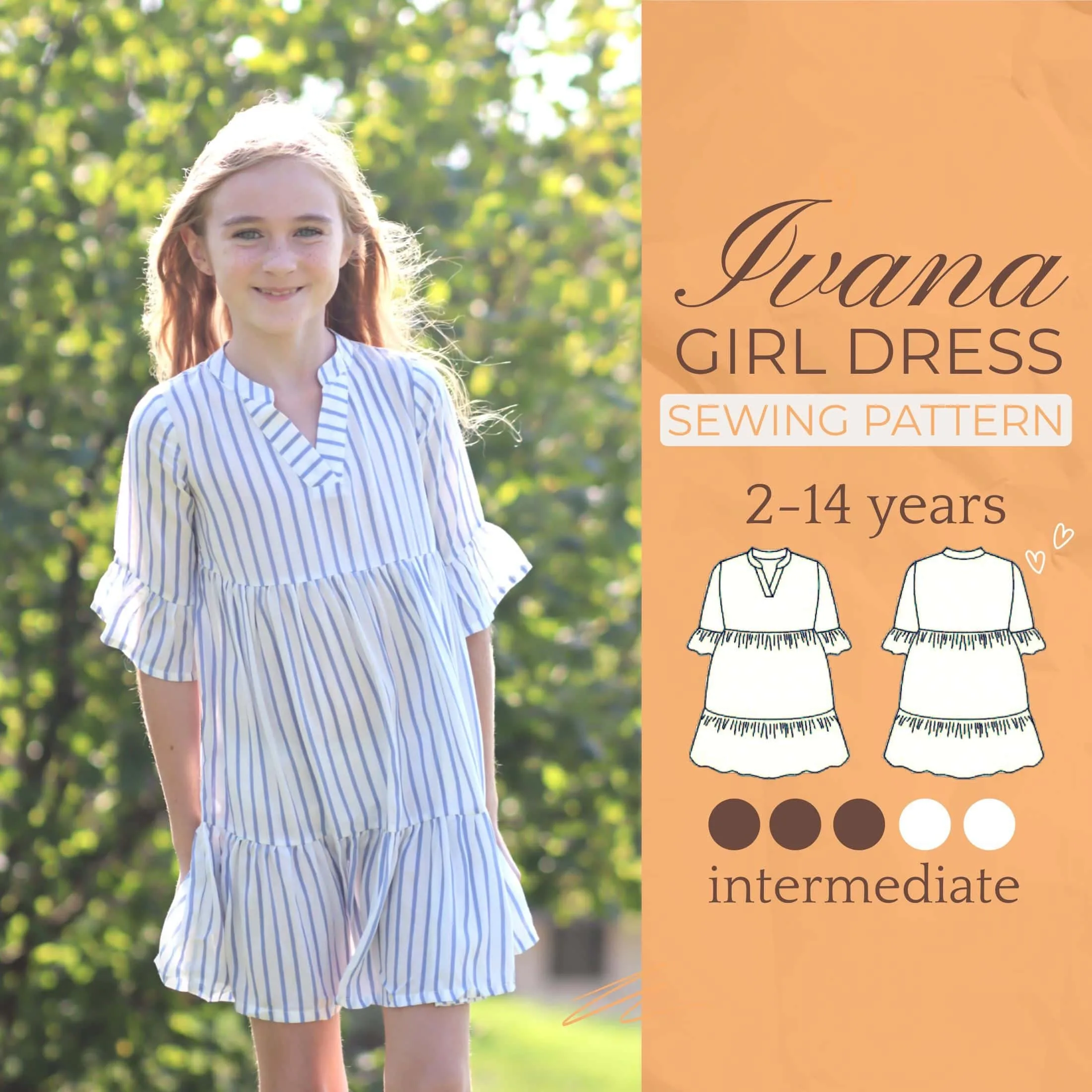 Girls Dress Sewing Pattern | Pattern Couture